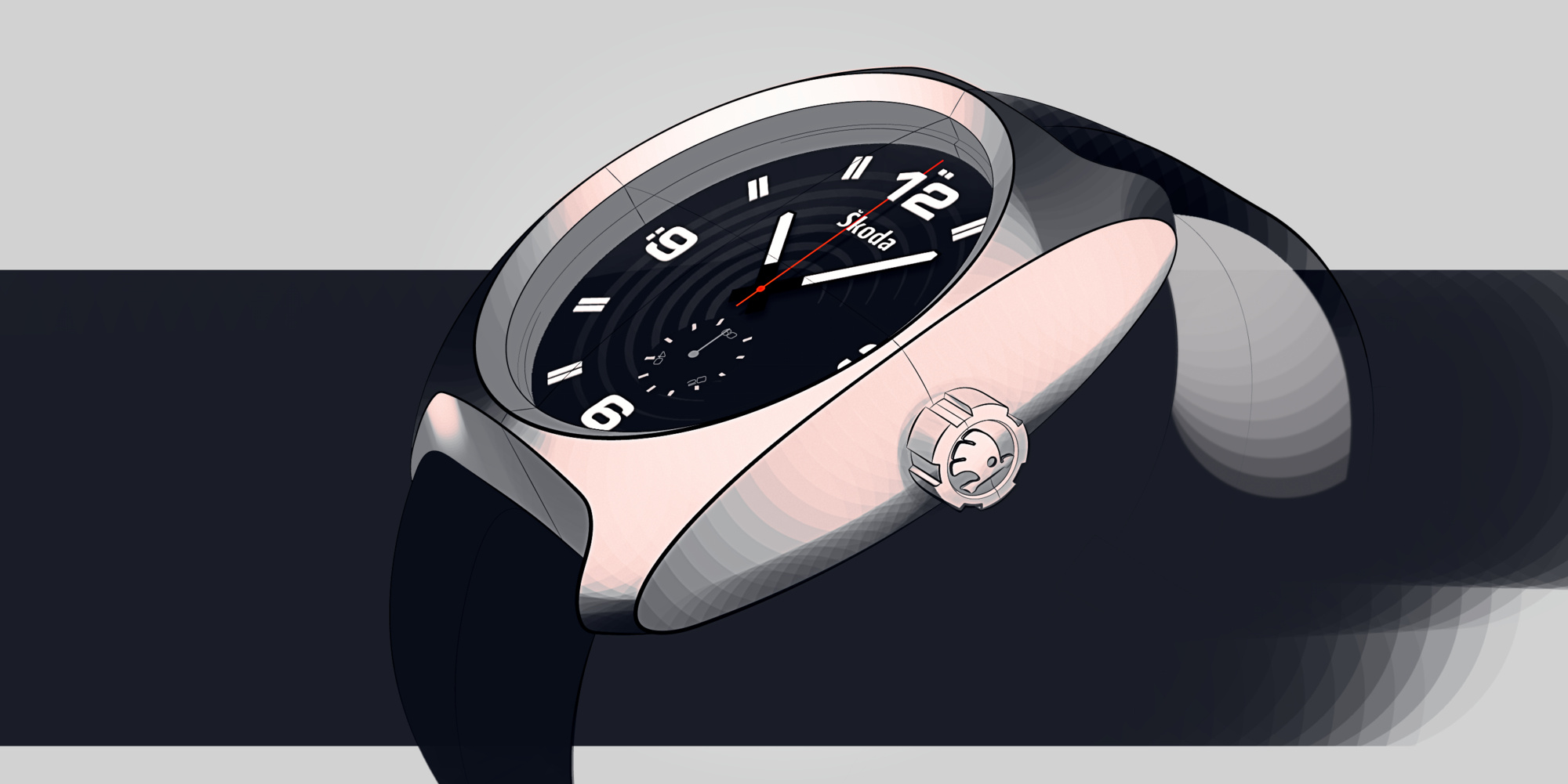 Hodinky Škoda Auto | Produktový dizajn | Pavol Mikuláš